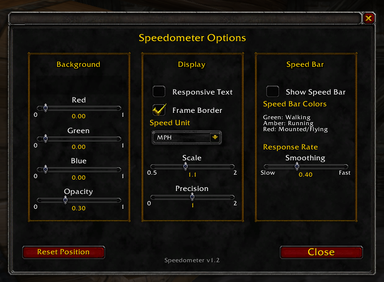 Speed-O-Meter - Gallery - World of Warcraft Addons - CurseForge