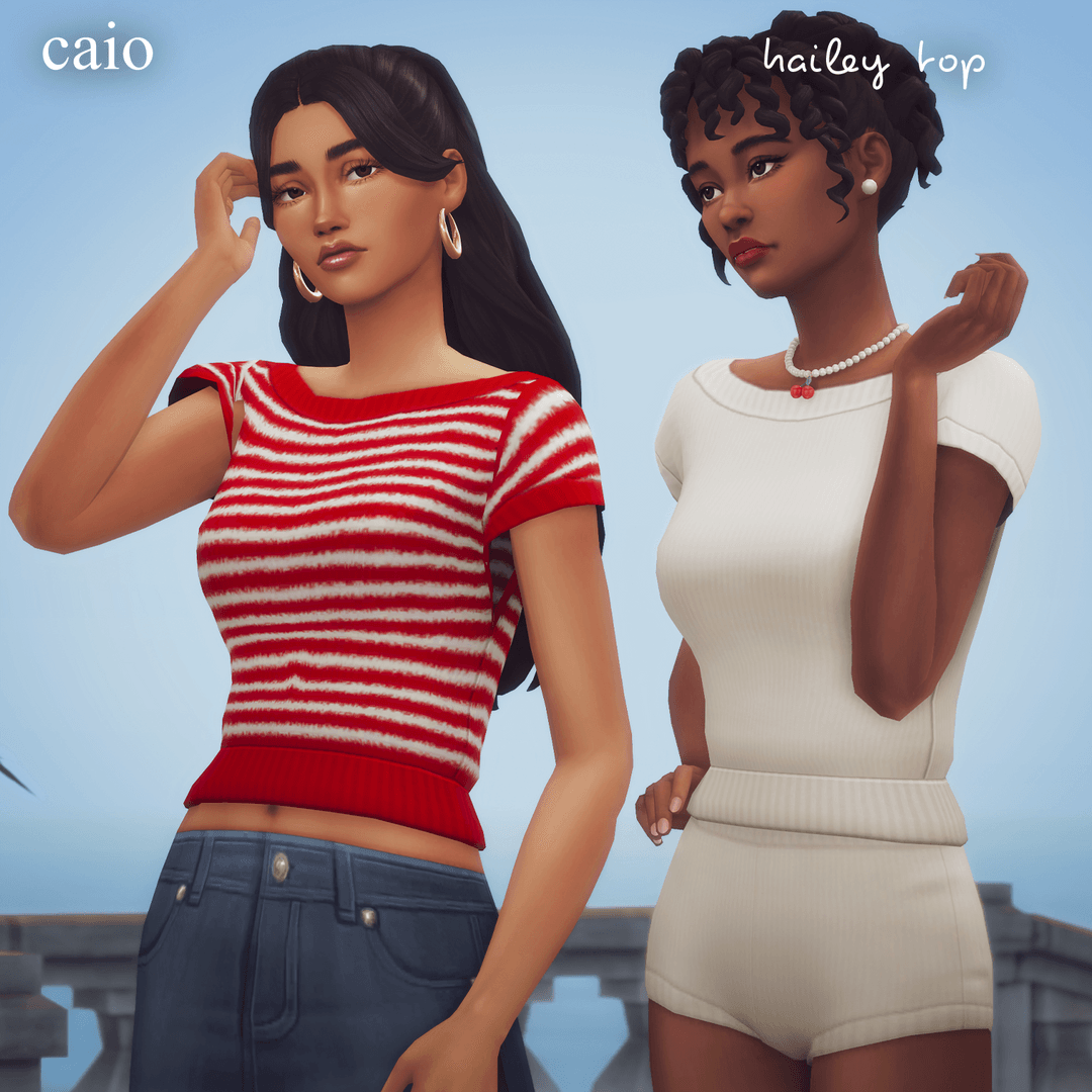 Hailey Top (Caiocc) - Gallery - The Sims 4 Create a Sim - CurseForge