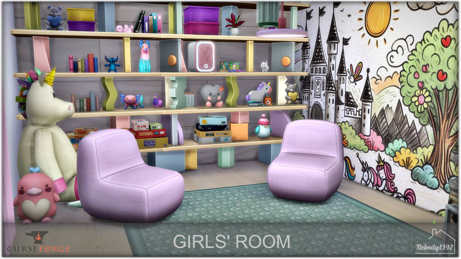 Girls' Room - NB1392 - The Sims 4 Rooms / Lots - CurseForge