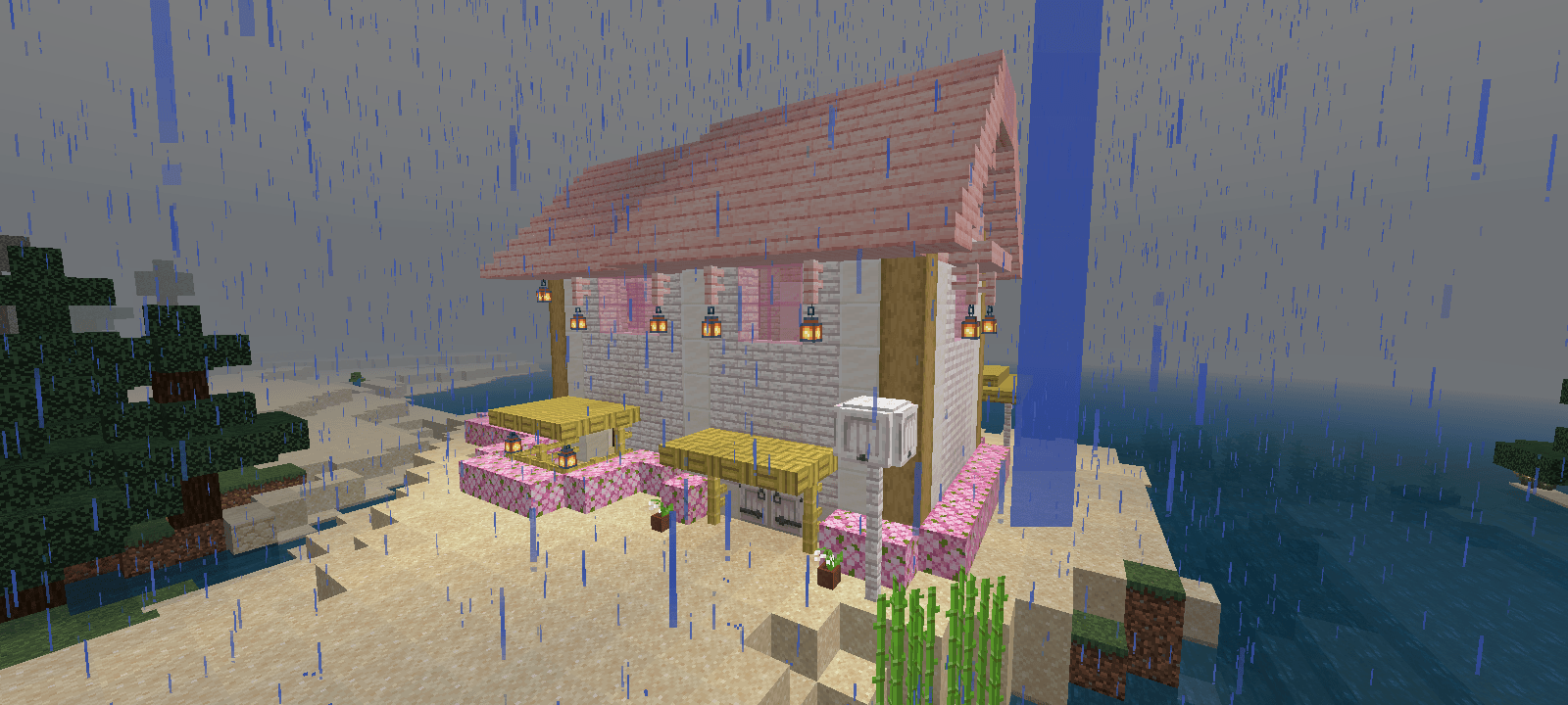 Simple beach house - Gallery - Minecraft Bedrock Maps - CurseForge