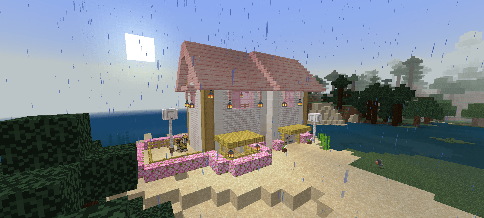 Simple beach house - Gallery - Minecraft Bedrock Maps - CurseForge