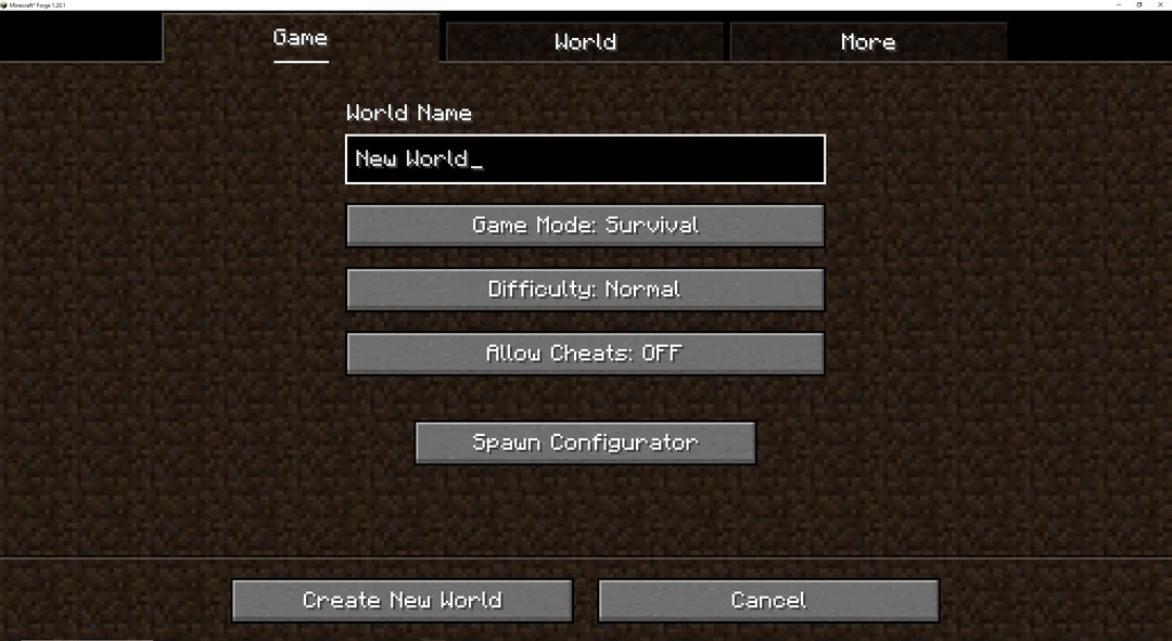 Spawn Configurator - Gallery - Minecraft Mods - CurseForge