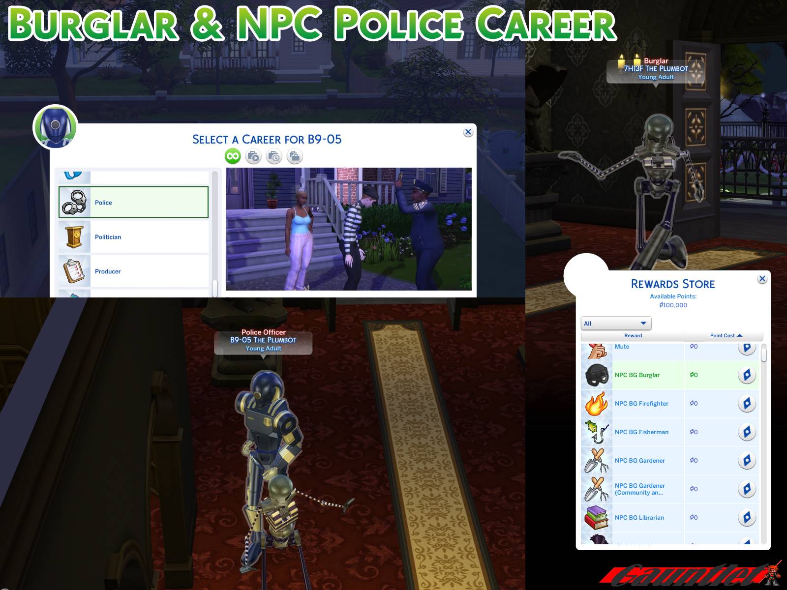 Burglar and NPC Police Career - The Sims 4 Mods - CurseForge