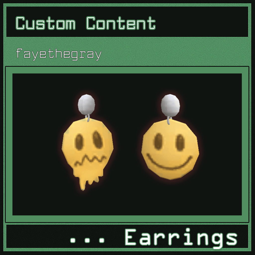 smiley face earrings by fayethegray - Gallery - The Sims 4 Create a Sim ...