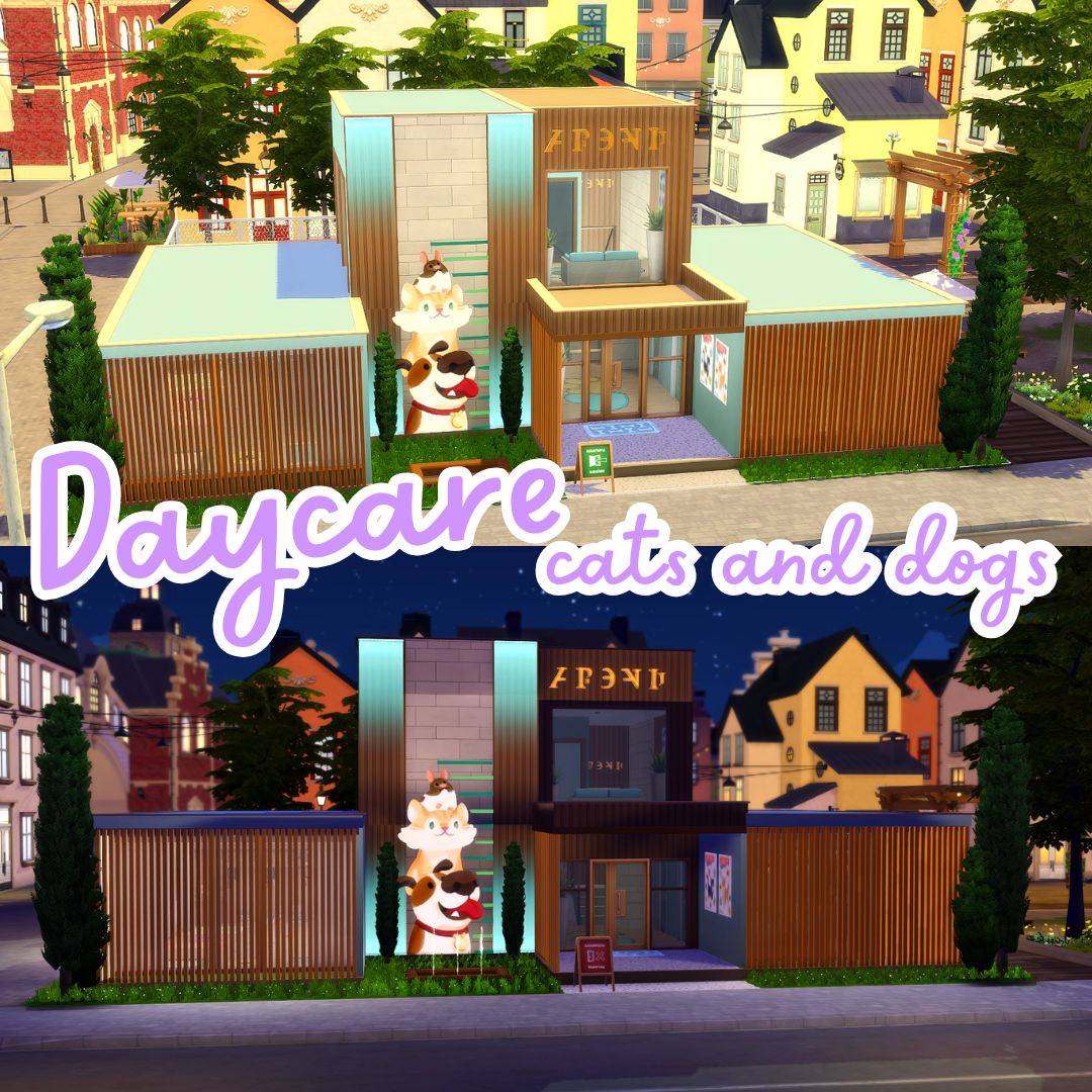 Cat and Dog Daycare (no cc) - Gallery - The Sims 4 Rooms / Lots ...
