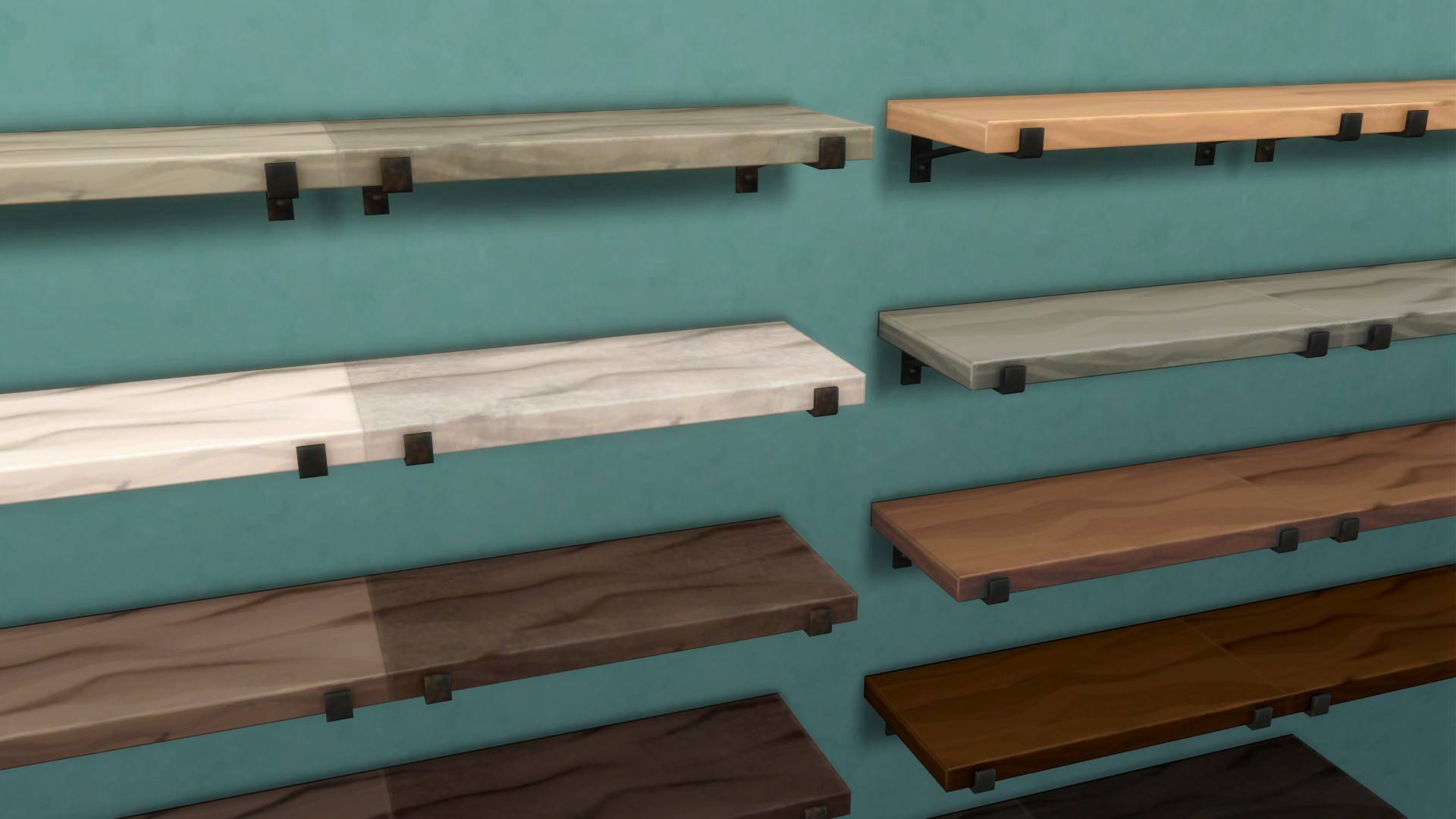BG Shelf with extra clutter spaces in Industrial rustic style - The ...