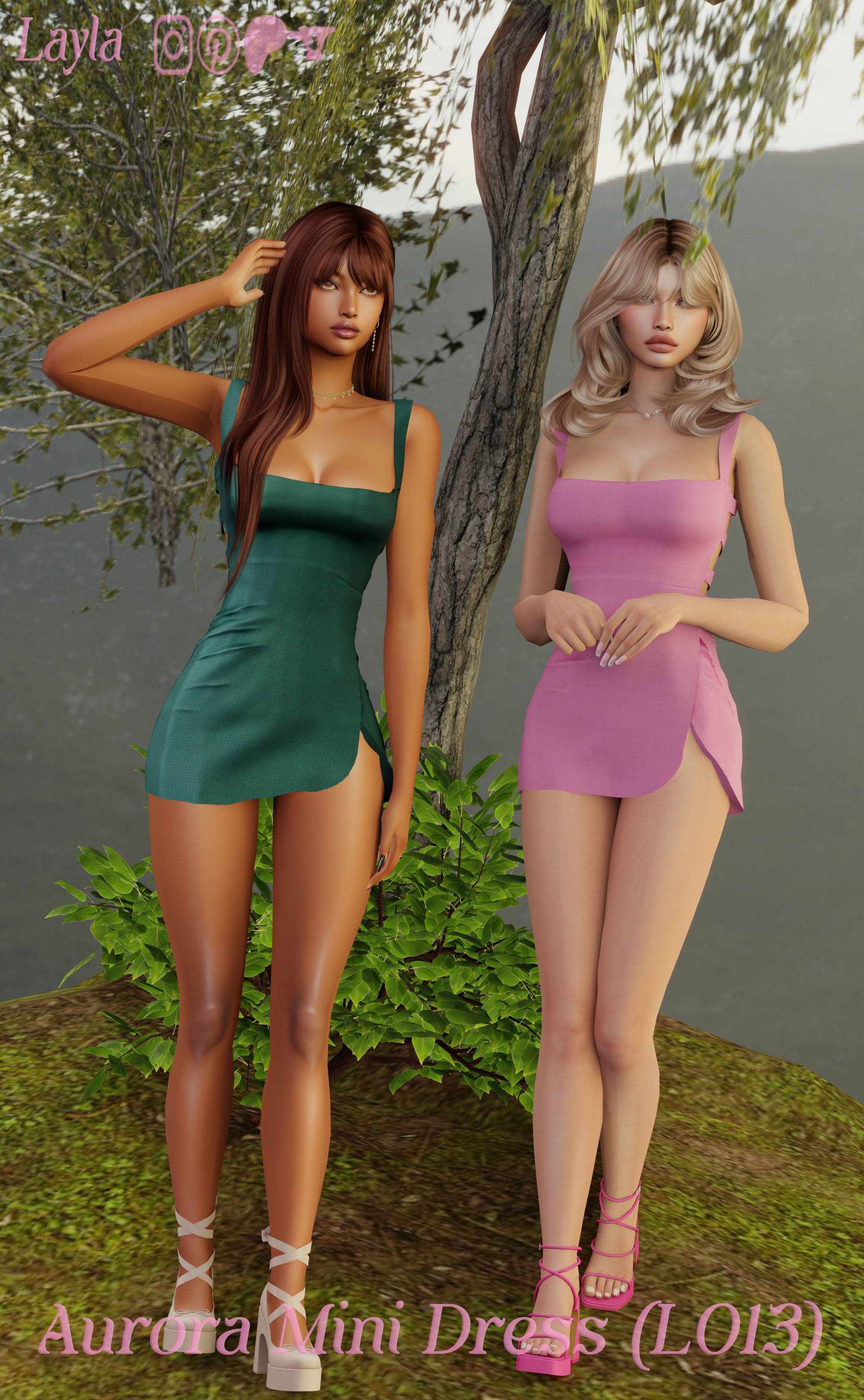Layla - Mini Dress (L018) - The Sims 4 Create a Sim - CurseForge
