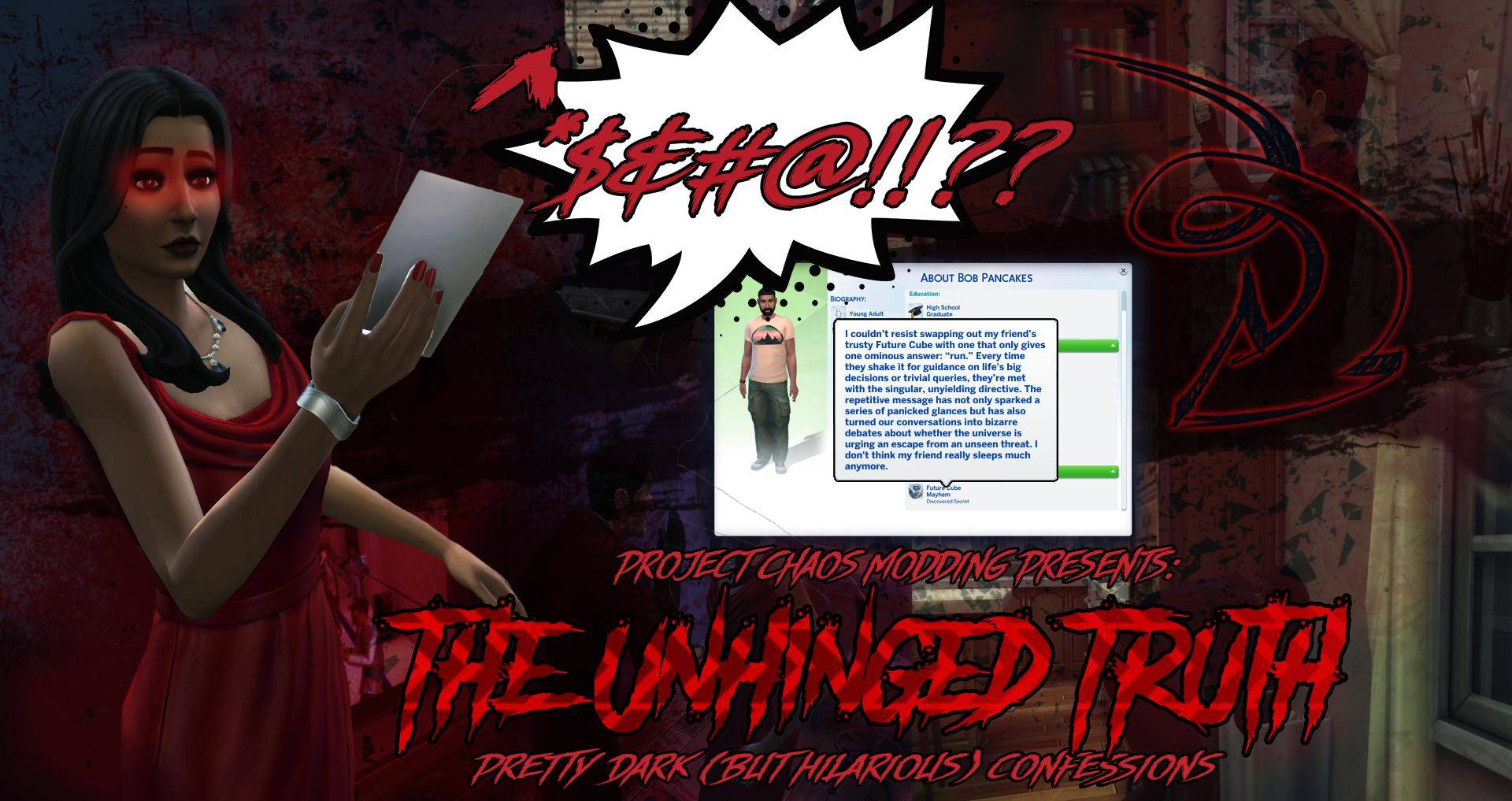 The Unhinged Truth: Pretty dark (but hilarious) confessions - Gallery - The Sims 4 Mods - CurseForge