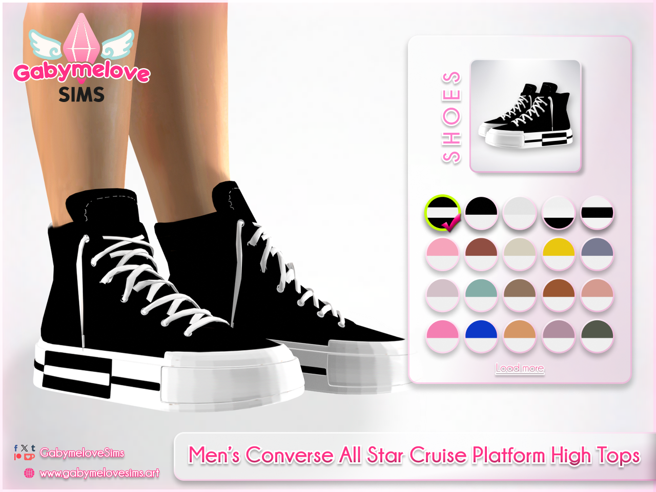 Men's All ★ Cruise platform high tops [HQ compatible] - The Sims 4 ...