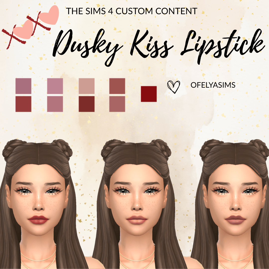Dusky Kiss Lipstick Set ( Base Game Compatible,9 Color Options ...