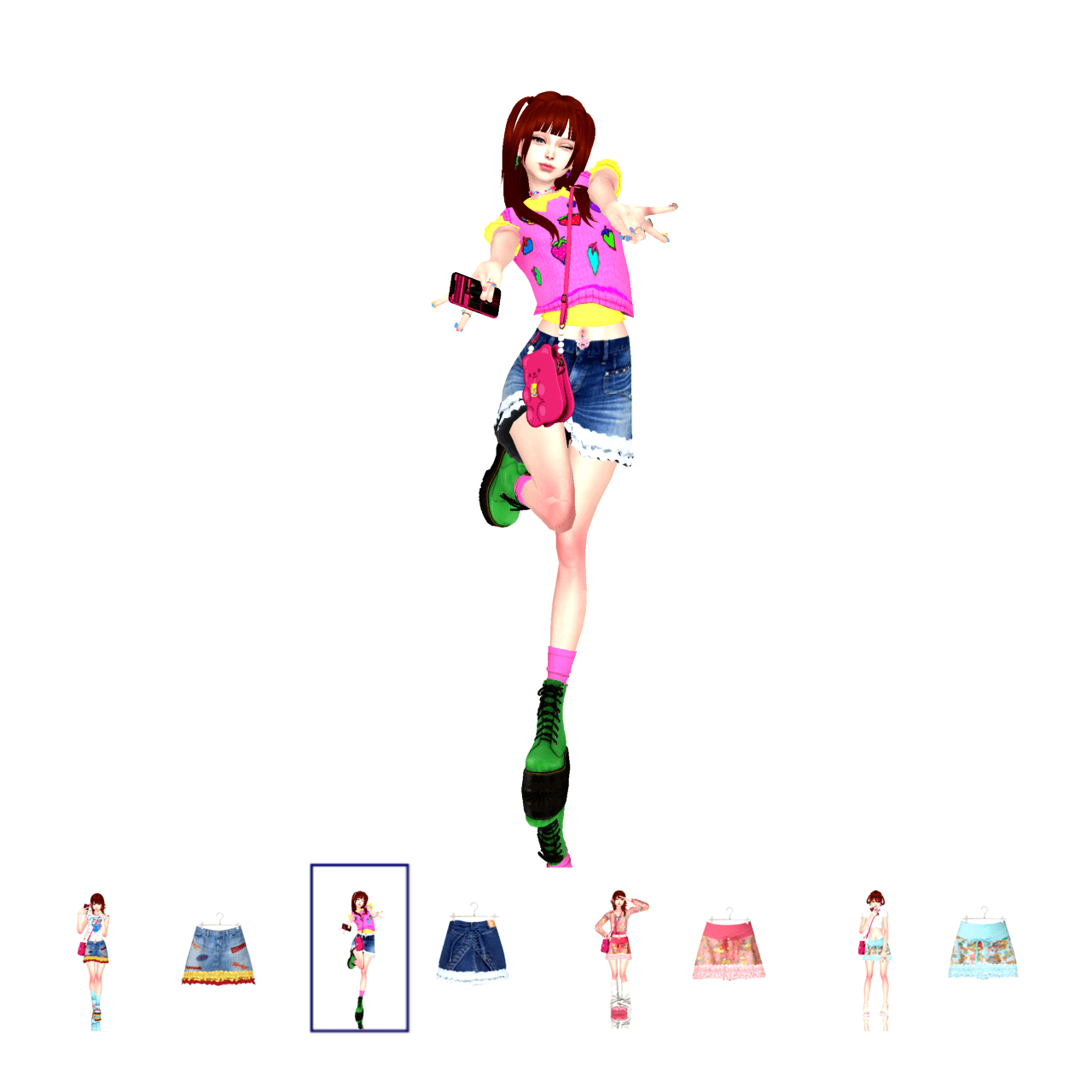 C / Y2K Skirt 4color - Gallery - The Sims 4 Create a Sim - CurseForge