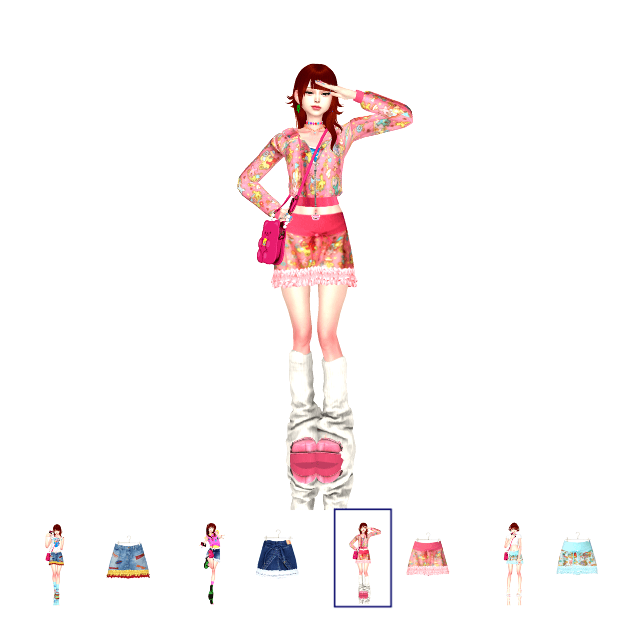 C / Y2K Skirt 4color - Gallery - The Sims 4 Create a Sim - CurseForge