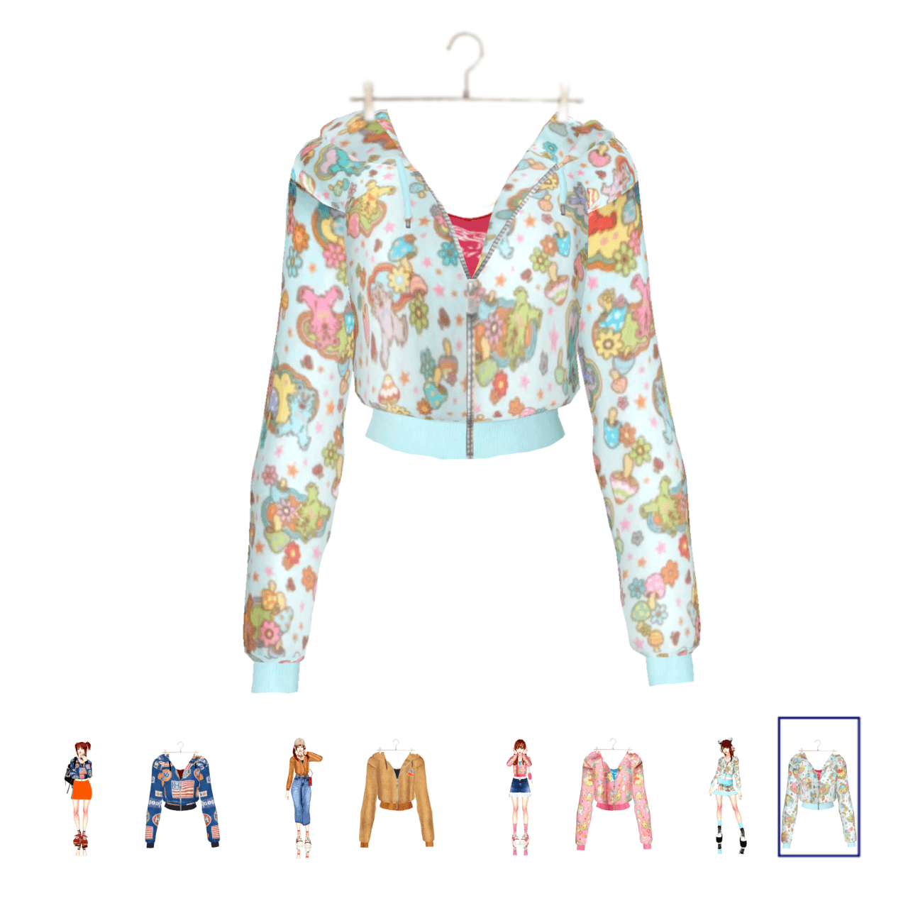 C / Y2K Hooded sweat 4color - Gallery - The Sims 4 Create a Sim ...