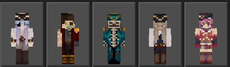 Pirate Skin Pack - Gallery - Minecraft Bedrock Skins - CurseForge