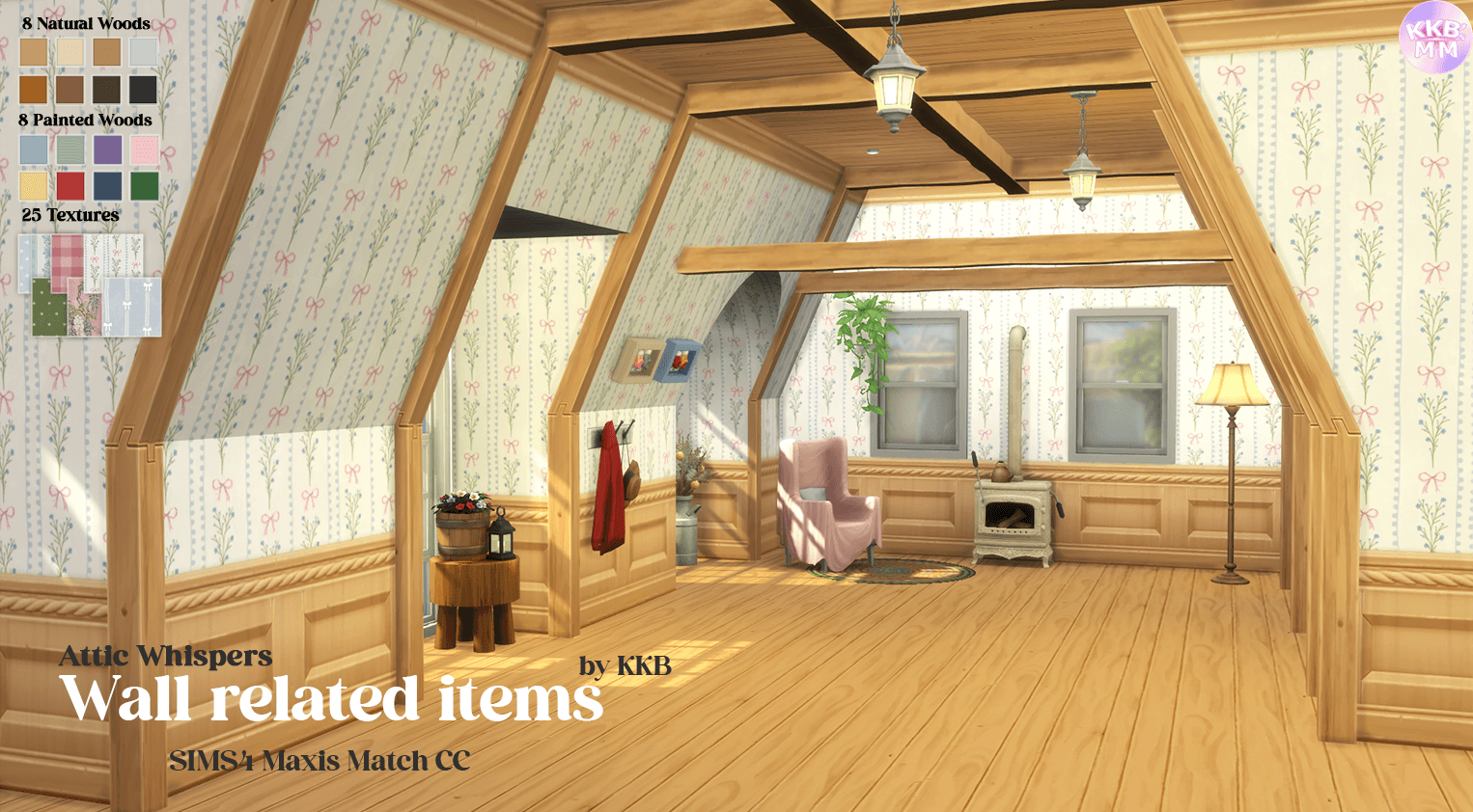 KKB'sMM_Attic Whispers_Wall related items - The Sims 4 Build / Buy - CurseForge