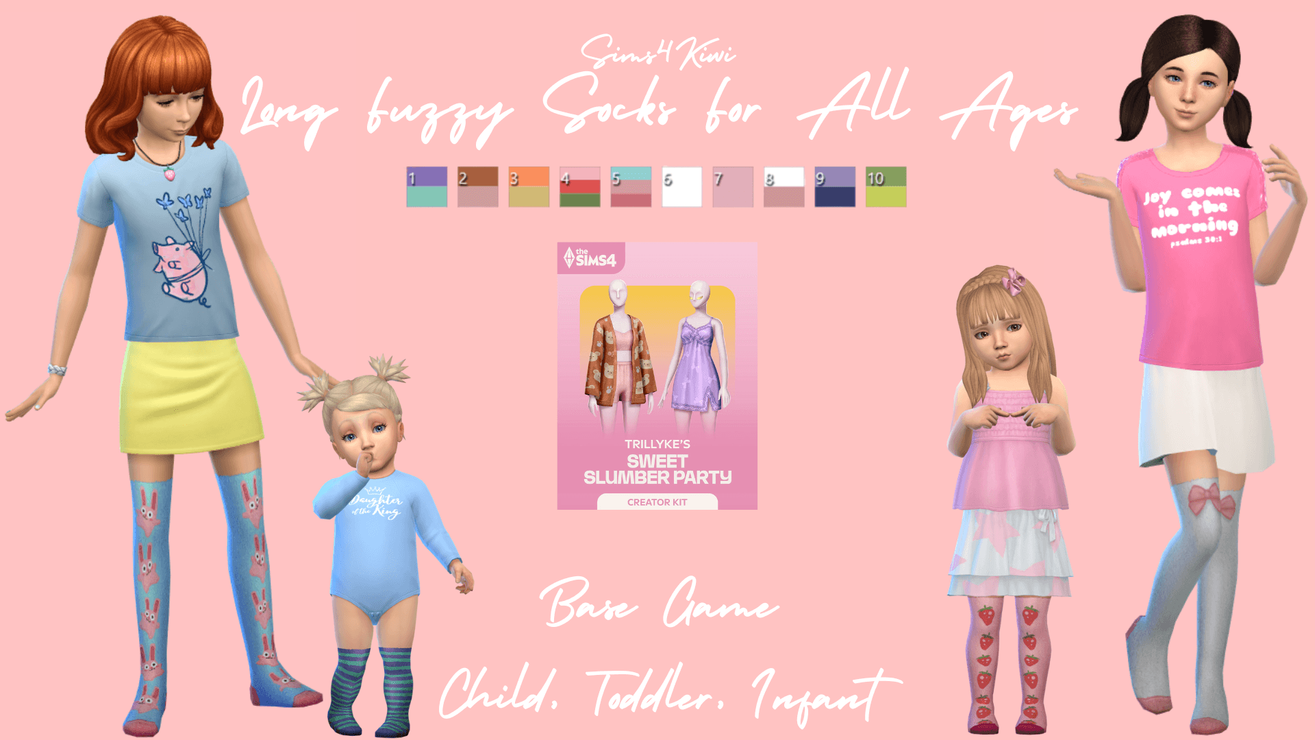 Long Fuzzy Socks For All Ages - Gallery - The Sims 4 Create a Sim ...