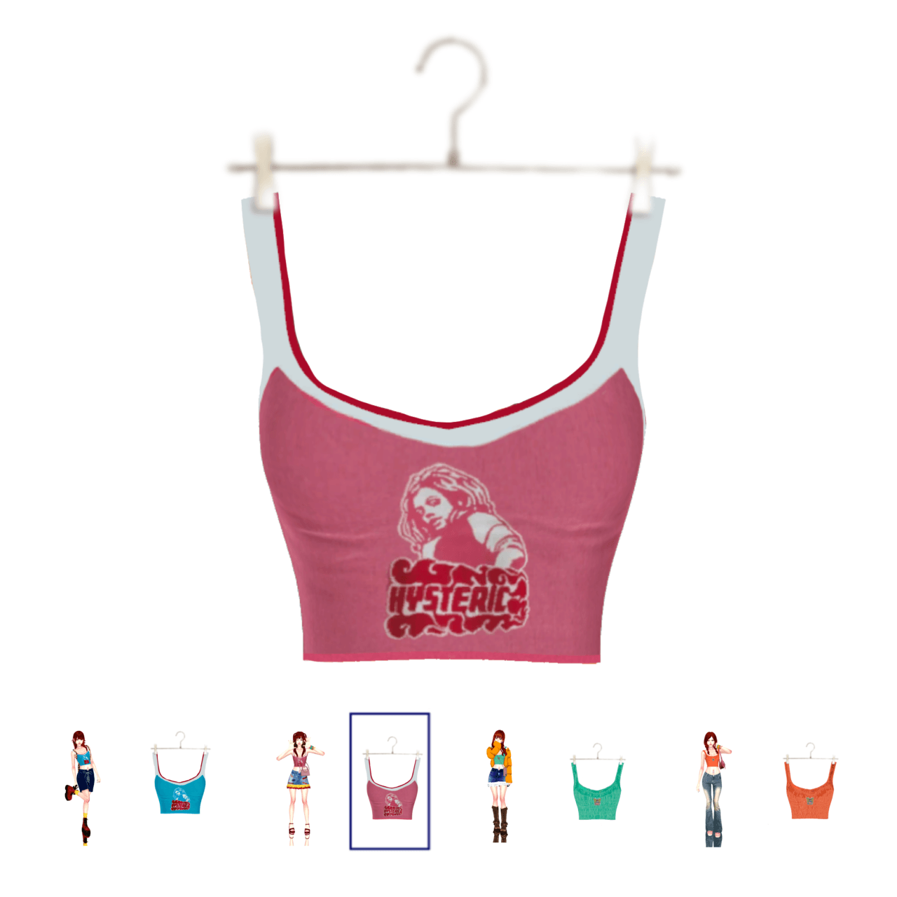 C / Y2K Tunktop 4color - Gallery - The Sims 4 Create a Sim - CurseForge