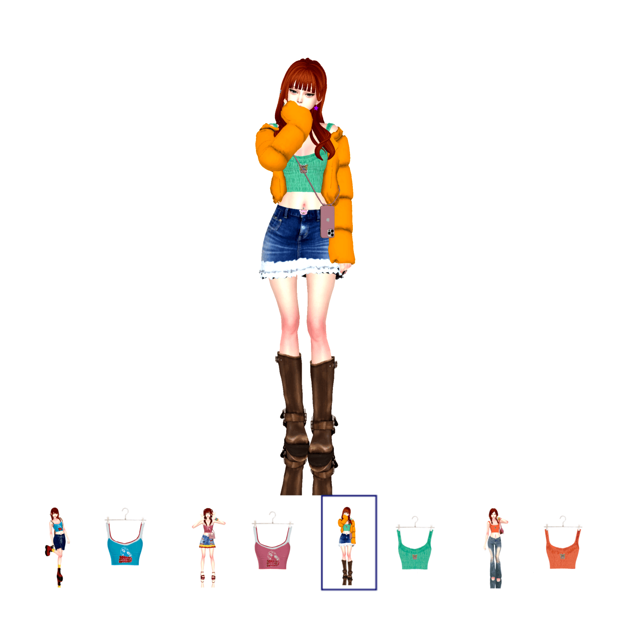 C / Y2K Tunktop 4color - Gallery - The Sims 4 Create a Sim - CurseForge