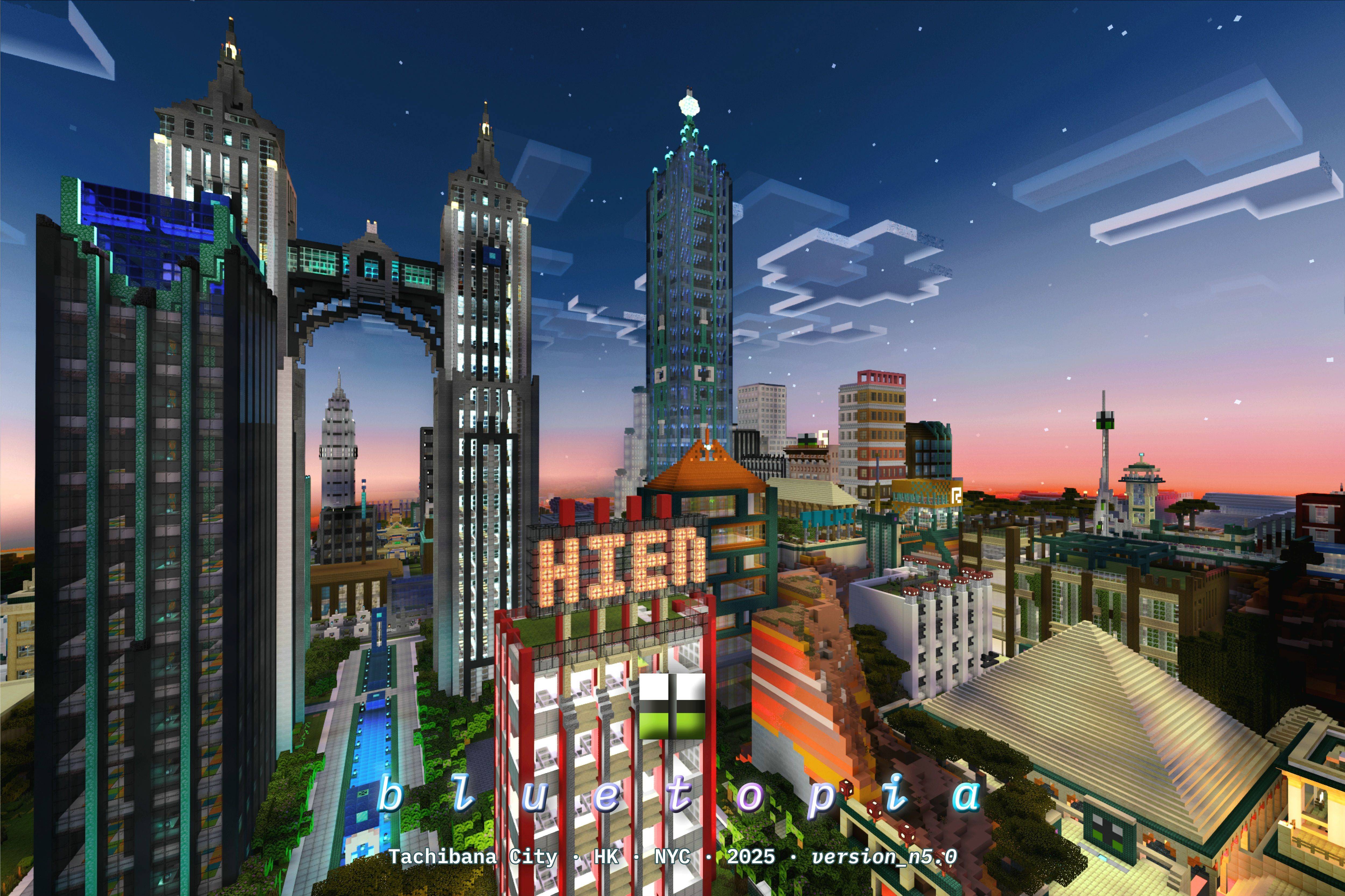 Blue Topia - N5.0 - Minecraft Bedrock Maps - CurseForge