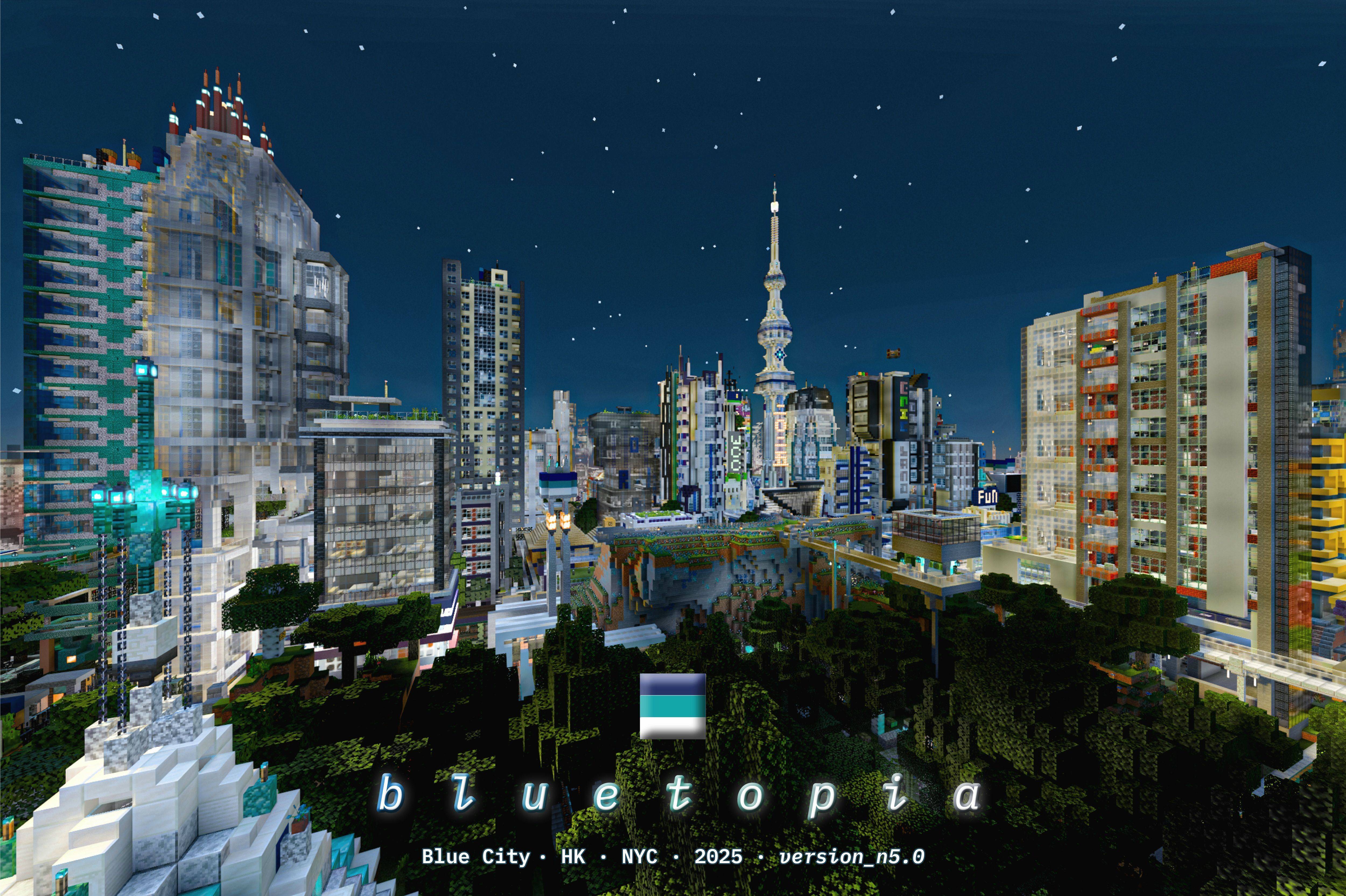 Blue Topia - N5.0 - Minecraft Bedrock Maps - CurseForge