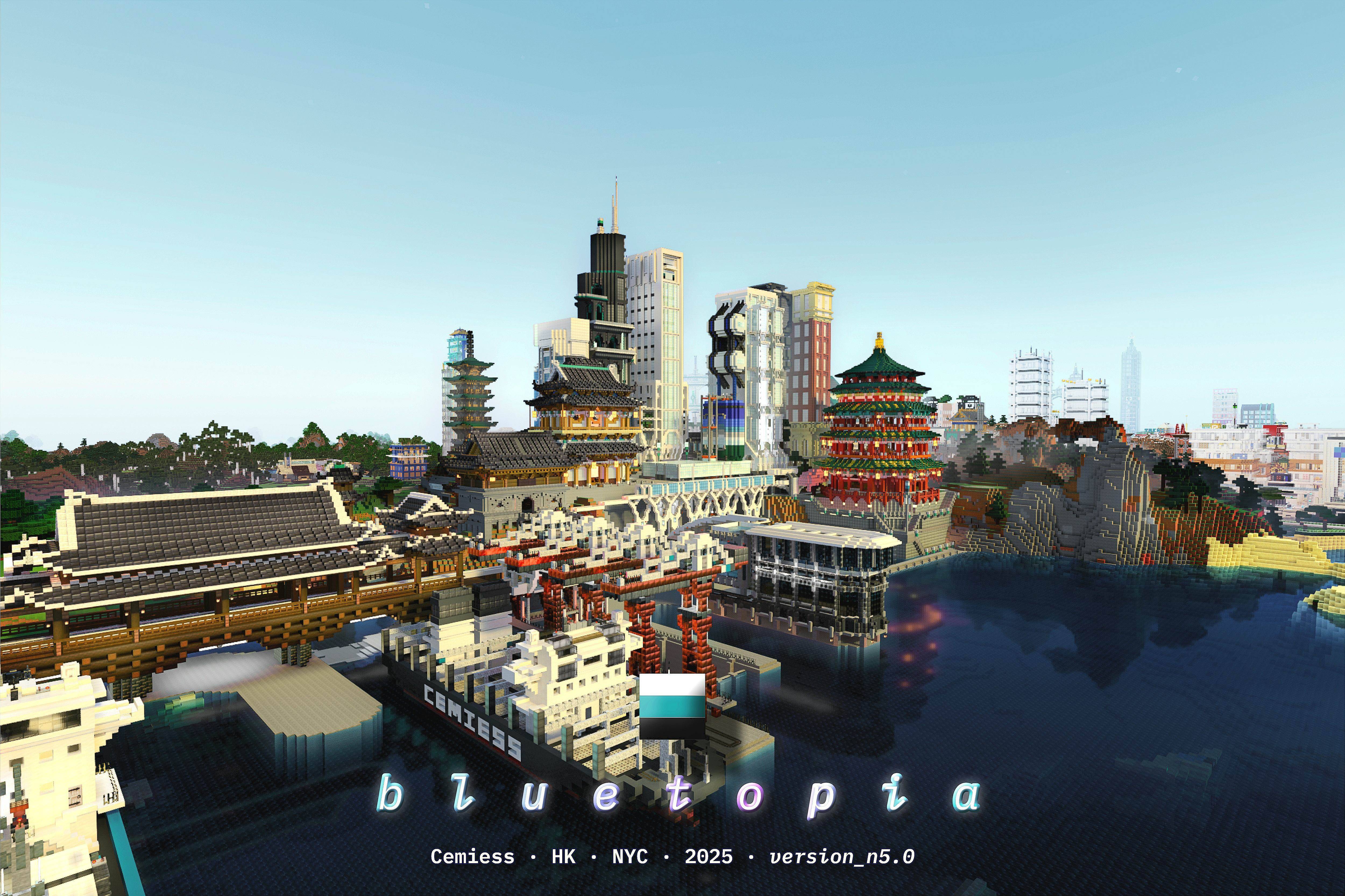 Blue Topia - N5.0 - Minecraft Bedrock Maps - CurseForge