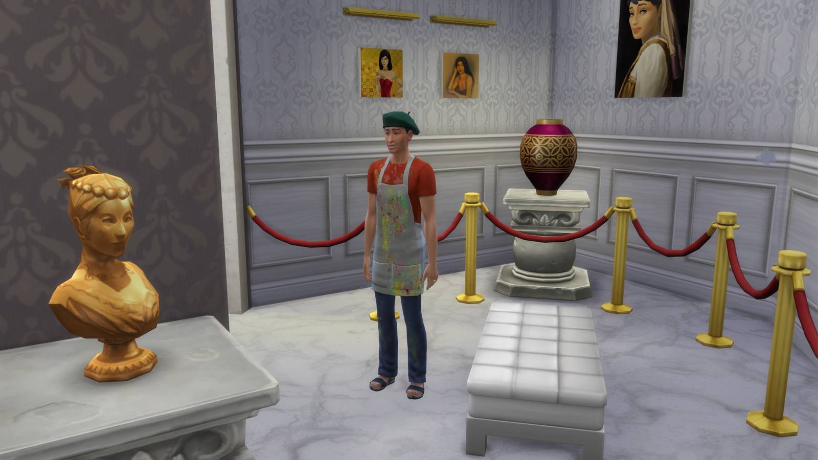 Art Center Painter Role Outfits Disabled by Choice - The Sims 4 Mods ...