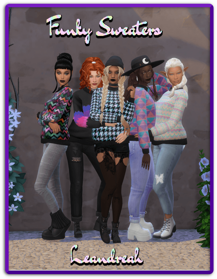 Funky Sweater - Gallery - The Sims 4 Create a Sim - CurseForge