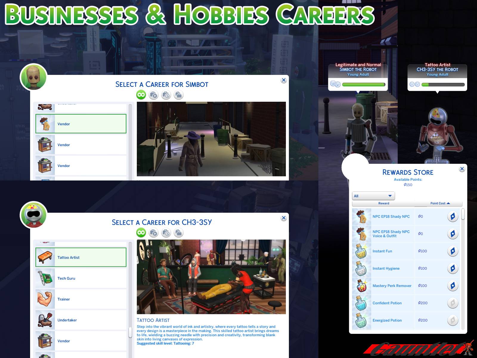 Businesses and Hobbies Careers - The Sims 4 Mods - CurseForge