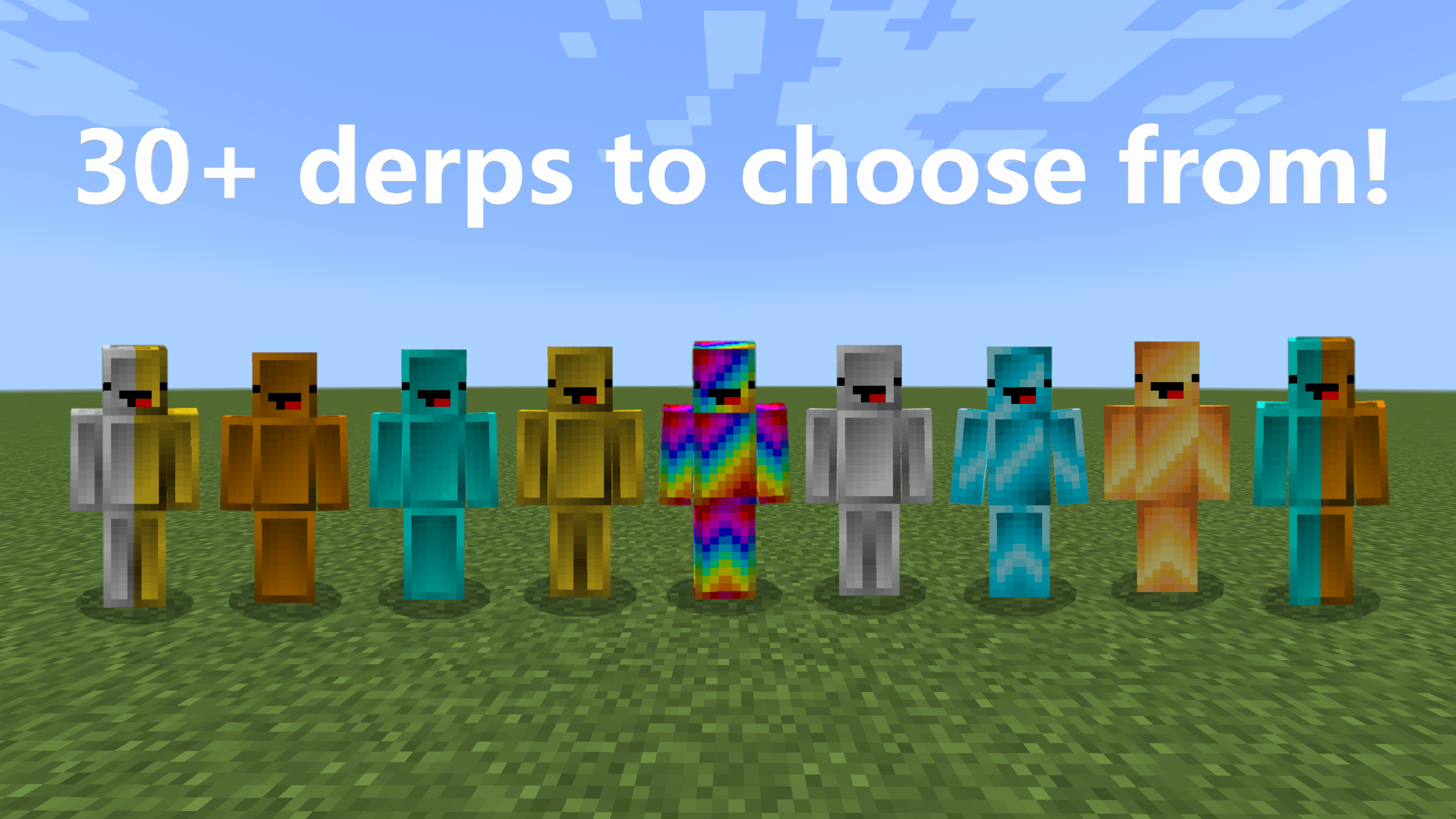 Shiny Derps - Minecraft Bedrock Skins - CurseForge