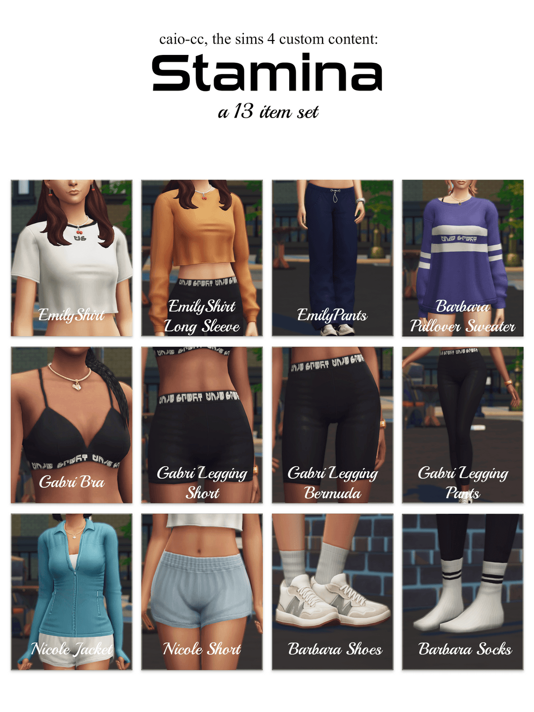 Gabi Legging (Bermuda) (Caiocc) - Gallery - The Sims 4 Create a Sim - CurseForge