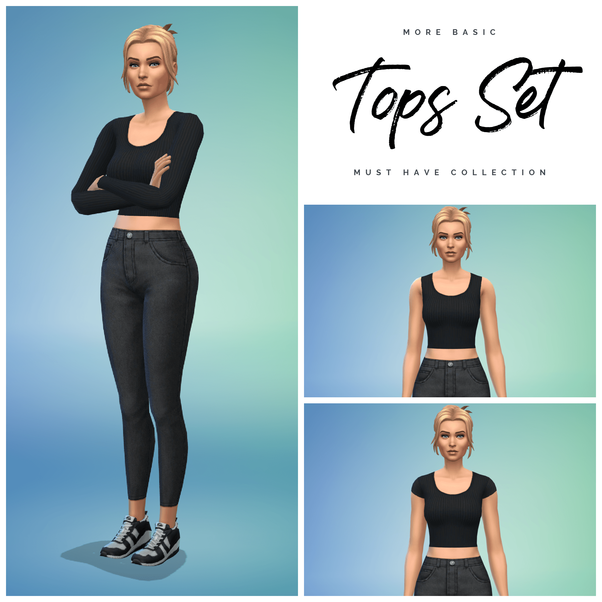 Basic Cropped Tops - Must Have Collection - The Sims 4 Create a Sim ...