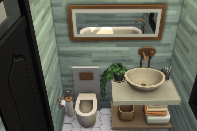 Sleek Modern Bathroom - The Sims 4 Rooms / Lots - CurseForge