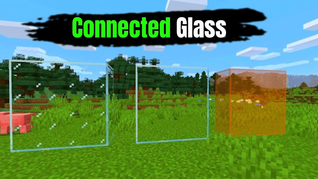 Connected Glasses - Minecraft Bedrock Texture Packs - CurseForge