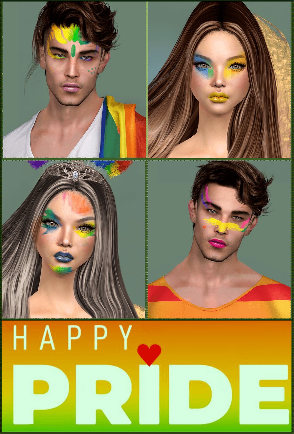 Pride Flags EyeShadow - Gallery - The Sims 4 Create a Sim - CurseForge