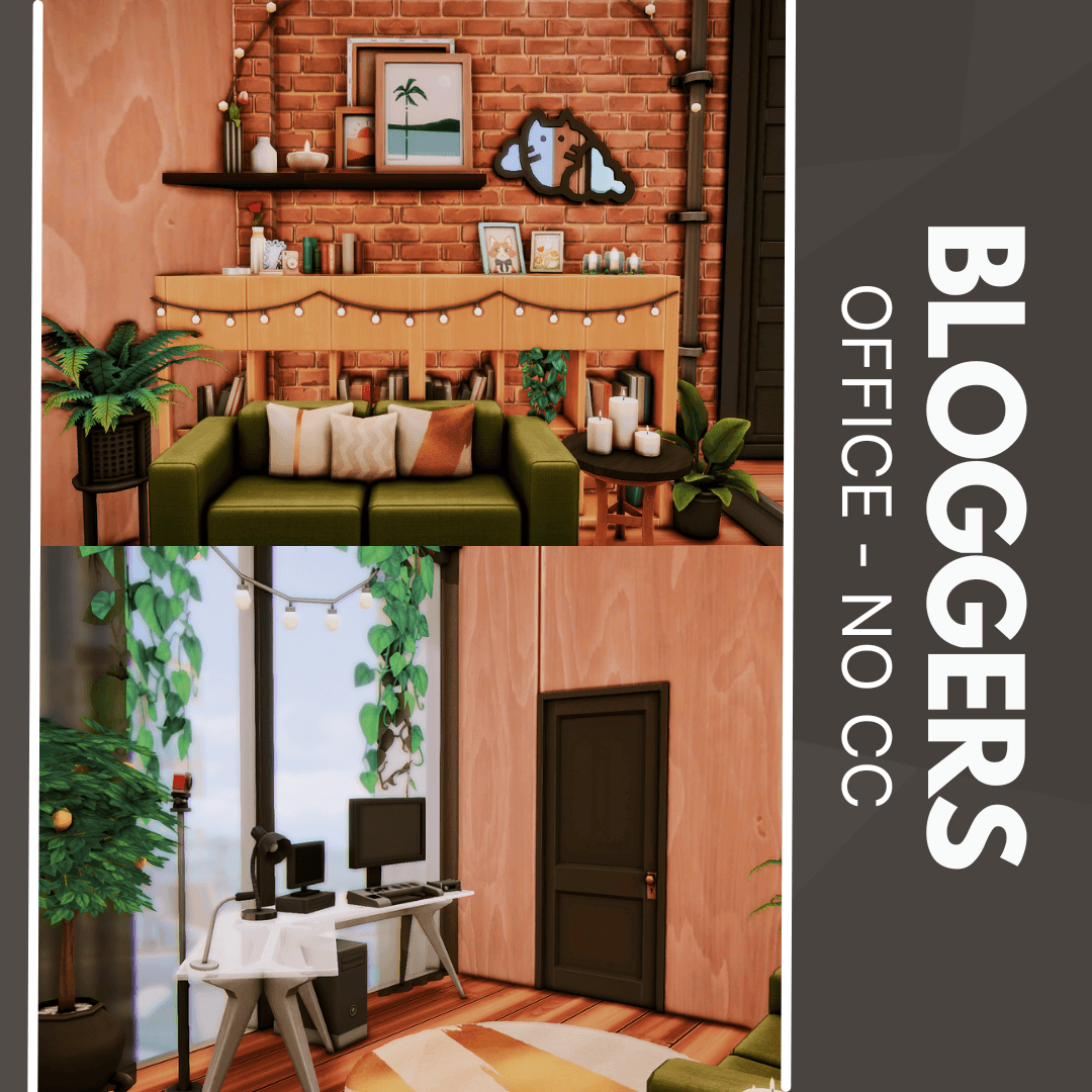Bloggers Office - No CC - Gallery - The Sims 4 Rooms / Lots - CurseForge