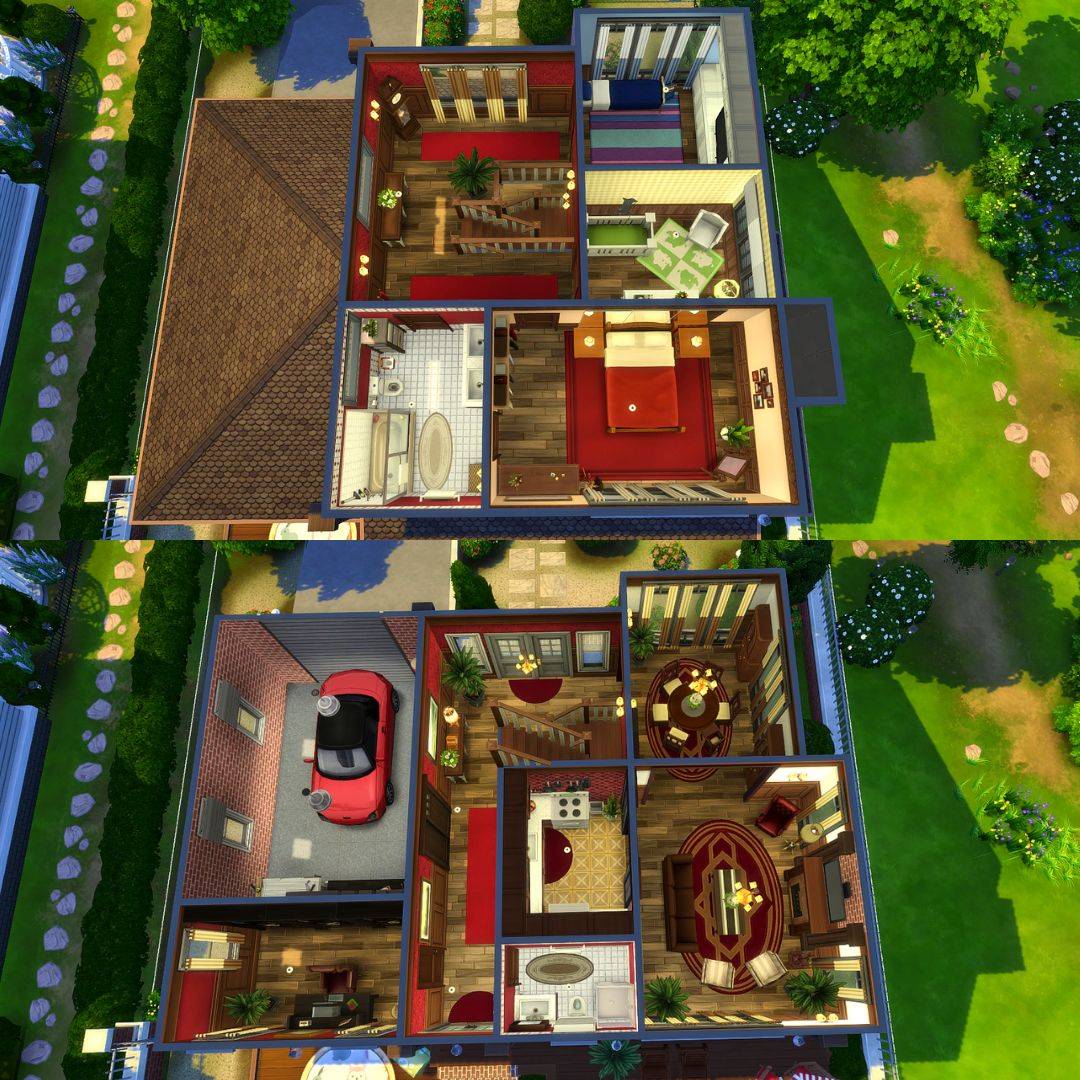 Red Brick house (no cc) - Gallery - The Sims 4 Rooms / Lots - CurseForge