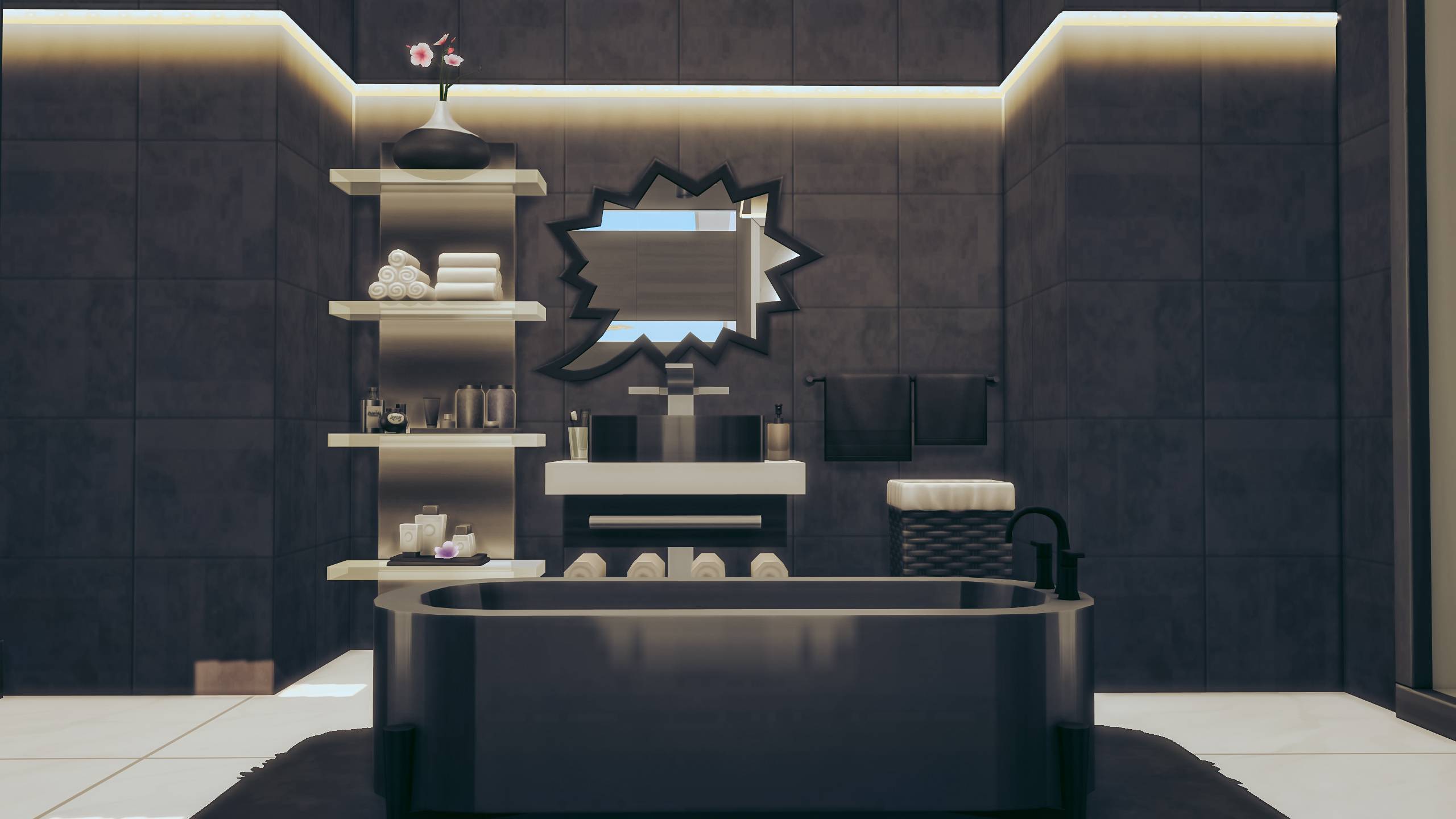 Modern Mega Mansion | NO CC - Gallery - The Sims 4 Rooms / Lots ...