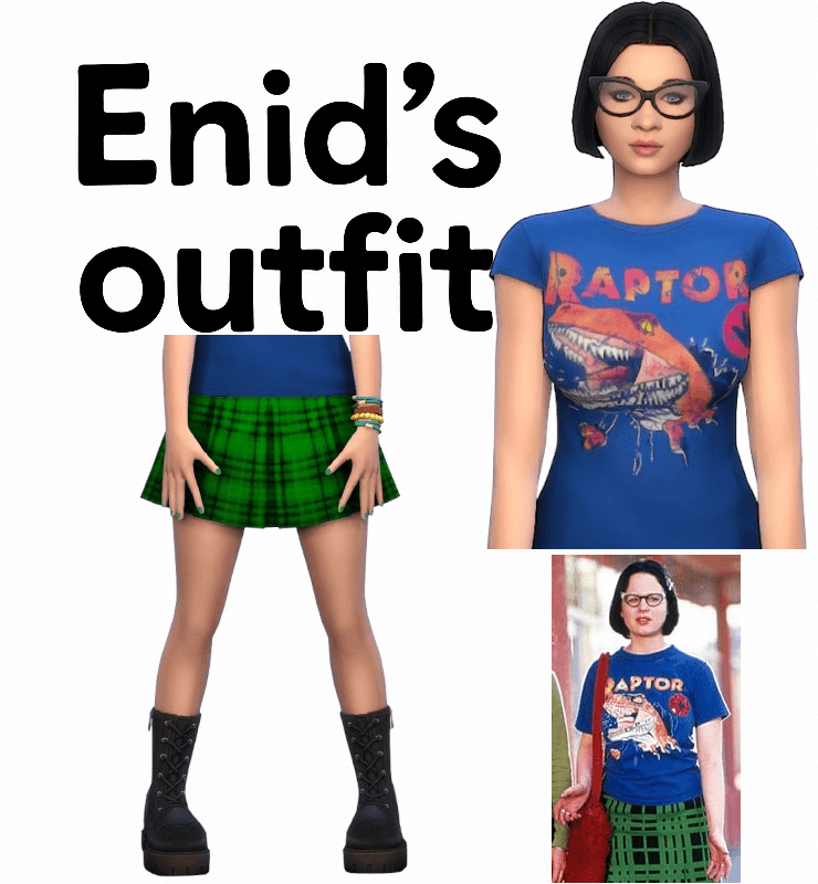 Ghost World Enid Outfit - Gallery - The Sims 4 Create a Sim - CurseForge