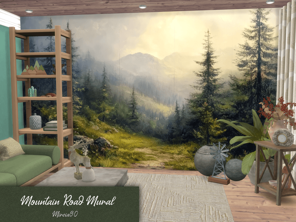 Mountains Road Mural - Gallery - The Sims 4 Build / Buy - CurseForge