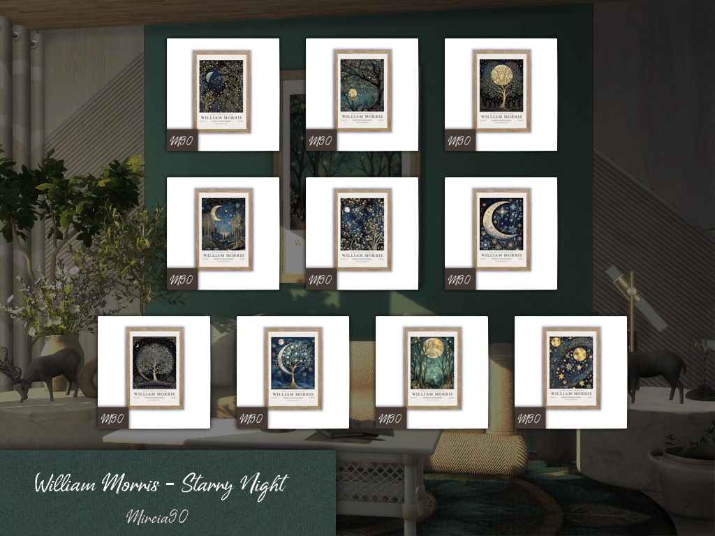 William Morris - Starry Night - Gallery - The Sims 4 Build / Buy ...