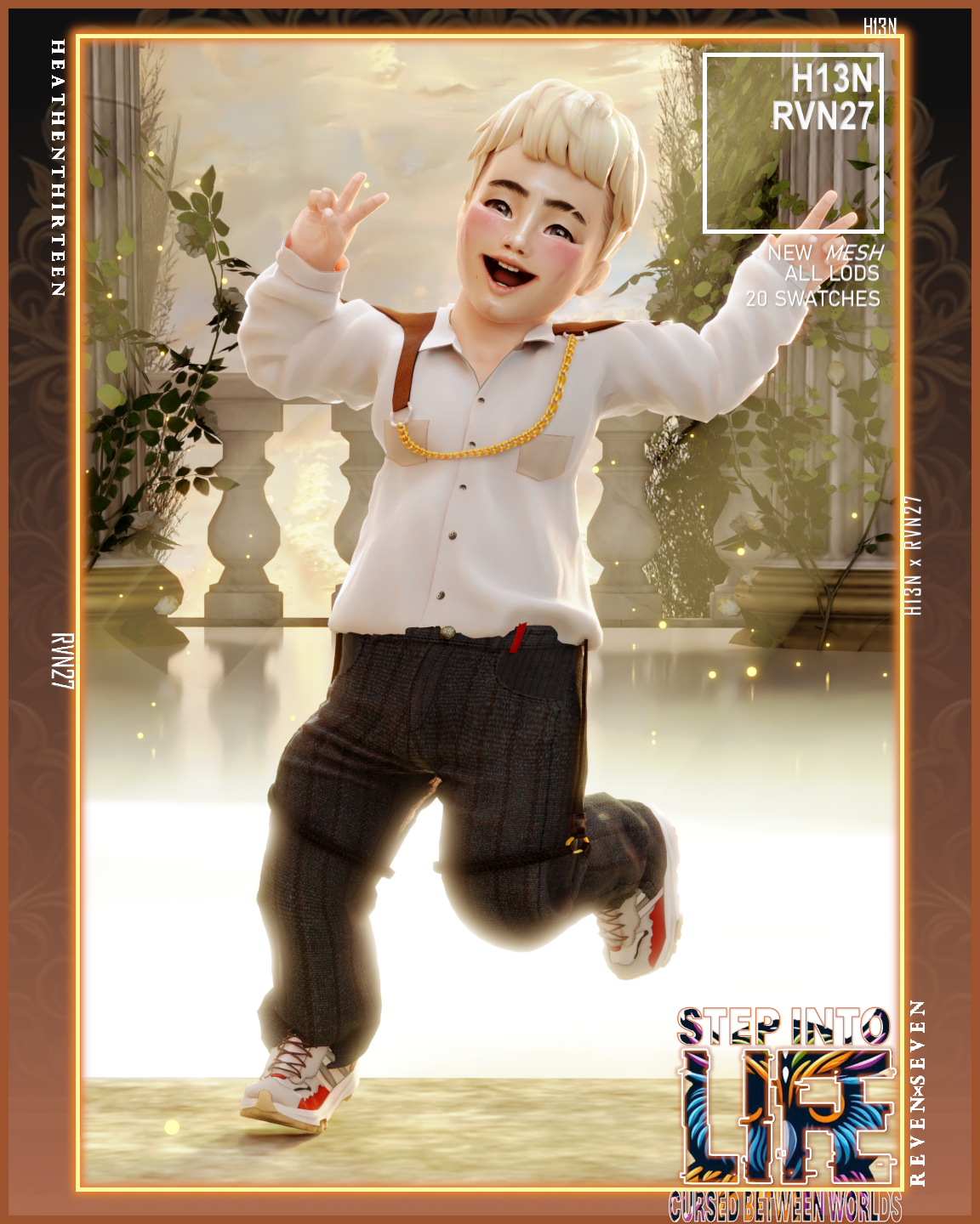 Toddler's Side Suspender Straps Streetwear Trousers at The Sims 4 Nexus ...