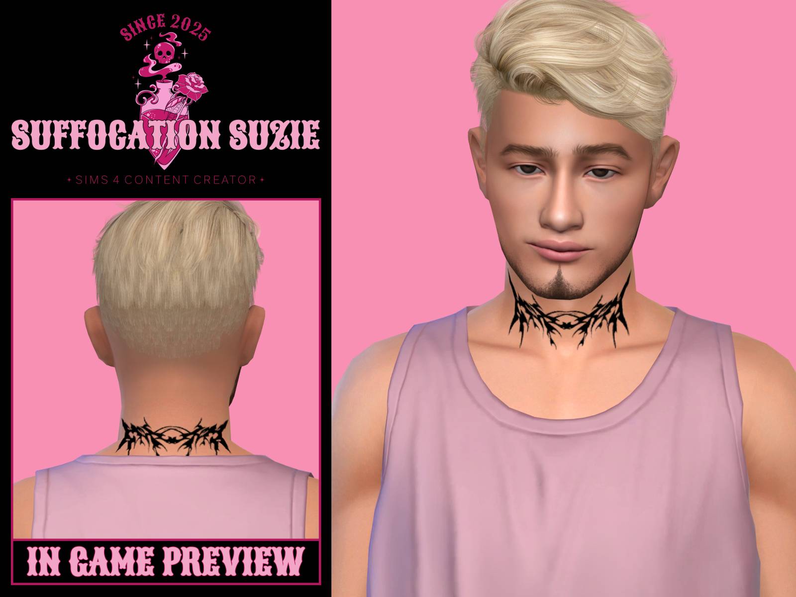 Graphic Neck Tattoo - Gallery - The Sims 4 Create a Sim - CurseForge