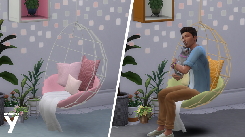 Boho Hanging Egg Chair Set - Gallery - The Sims 4 Build / Buy - CurseForge