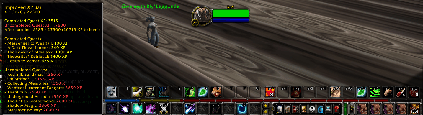 Improved XP Bar - World of Warcraft Addons - CurseForge