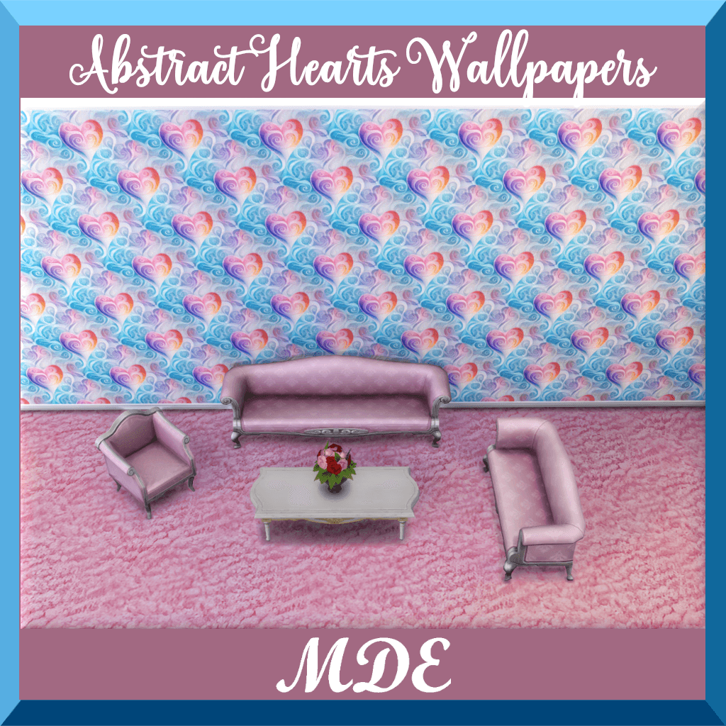 Abstract Hearts Wallpapers - Gallery - The Sims 4 Build / Buy - CurseForge