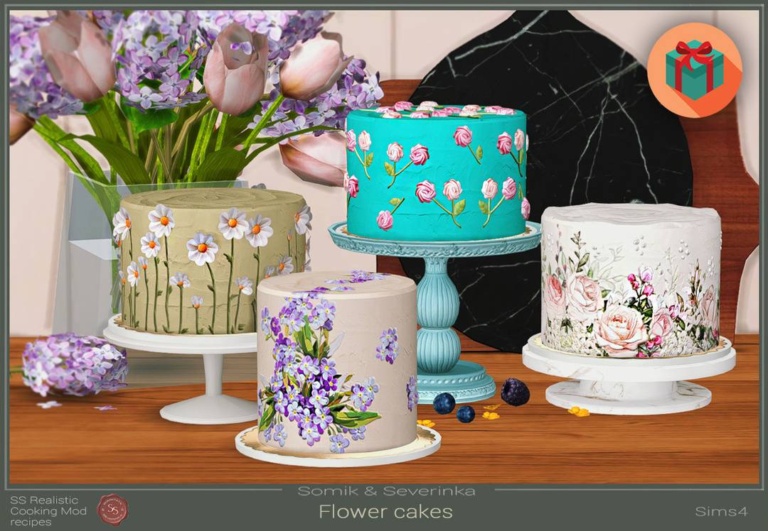 Elegant Cakes with Flowers by Somik_Severinka Spanish translation - The ...