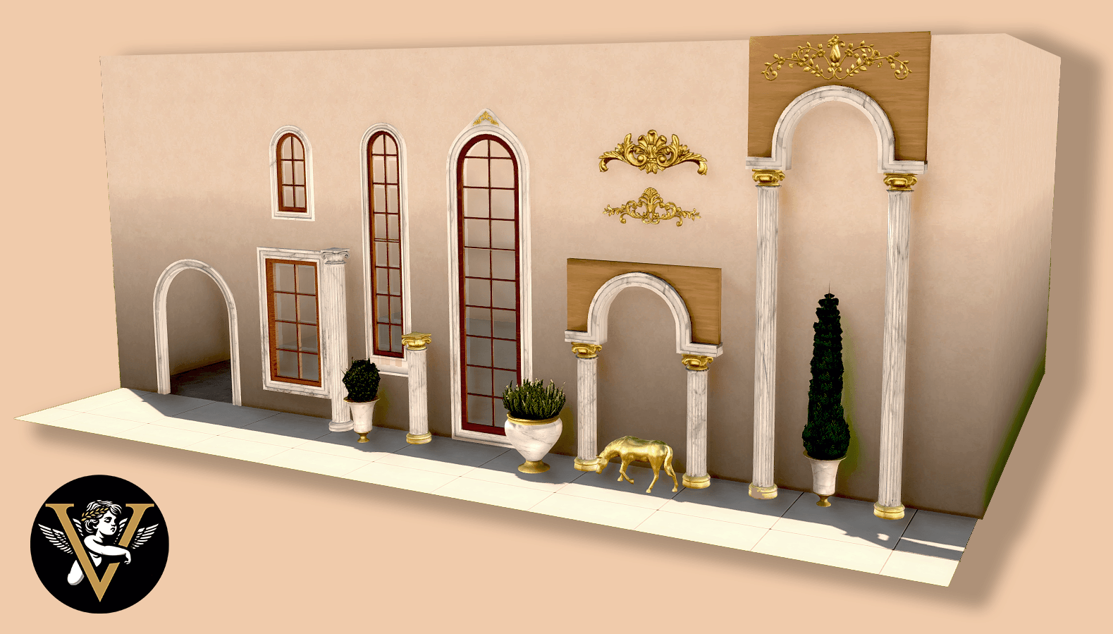 Marble Palace Build set by Vilachi - Gallery - The Sims 4 Build / Buy ...