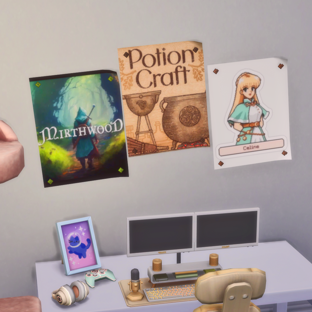 Emdoescc | Pixel art gaming poster ♡ - Gallery - The Sims 4 Build / Buy ...