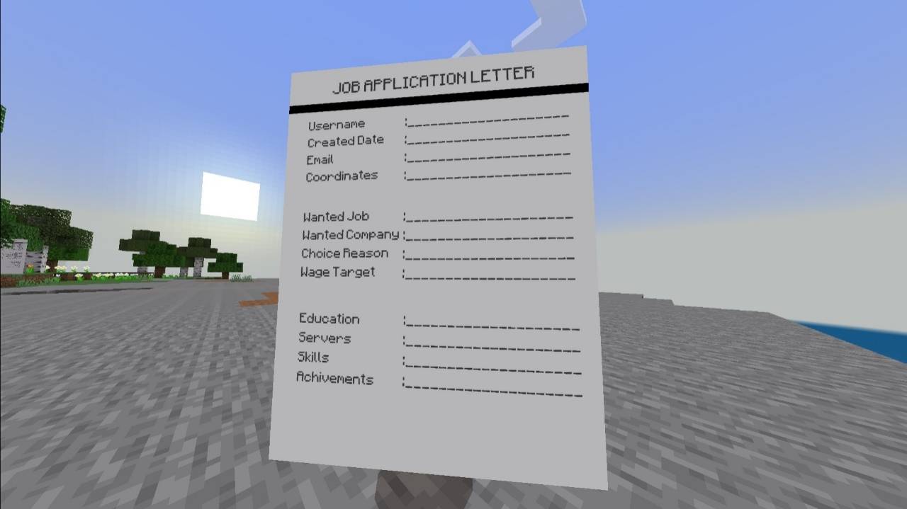 Chasing Job Application [Addon] [Meme] [Cursed] - Gallery - Minecraft Bedrock Addons - CurseForge
