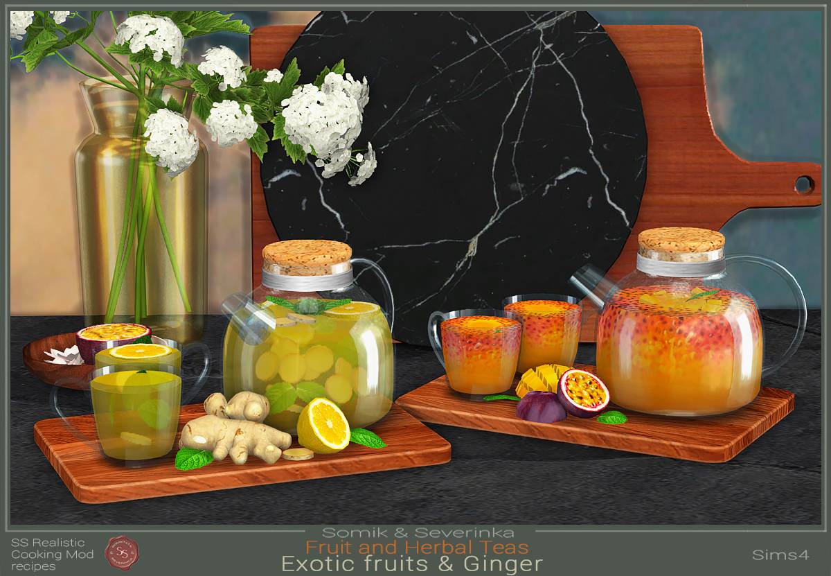 Tea with ginger, mango and passion fruit - The Sims 4 Mods - CurseForge
